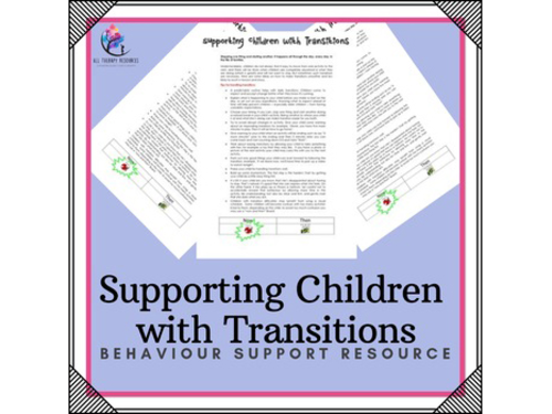 Supporting Children with Transitions | Teaching Resources