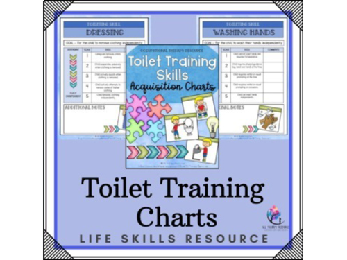 Toilet Training Skills Acquisition Charts | Learning to go to the ...