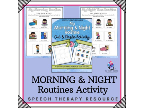 Morning And Night Time Routine Poster And Checklist Daily Routine