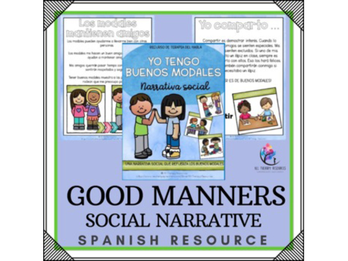 SPANISH VERSION | I Have Good Manners Social Narrative | Classroom ...