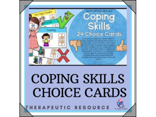 Coping Skills Choice Cards - Helpful and Unhelpful Coping Calming ...