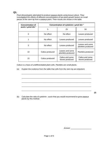 20.2 Stem Cells & Totipotency | Teaching Resources