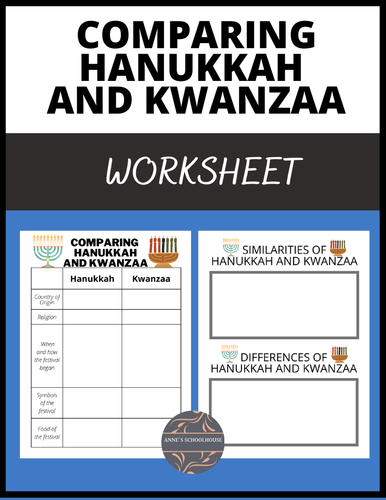 Hanukkah and Kwanzaa/Winter Holidays/World Holidays/Thinking Skills ...
