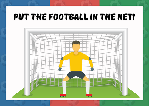 Put the Football in the Net! World Cup Game. Pin the Football. A3 ...