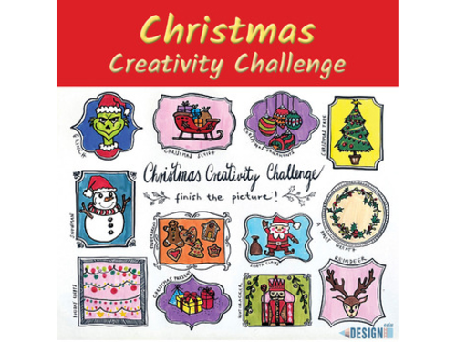 Christmas Creativity Challenge - Finish the picture! | Teaching Resources