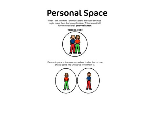 Learning about Personal Space | Teaching Resources
