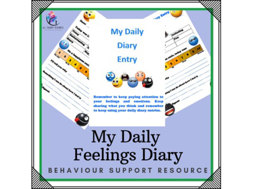 Behaviour Support: Daily Diary Entry | Teaching Resources