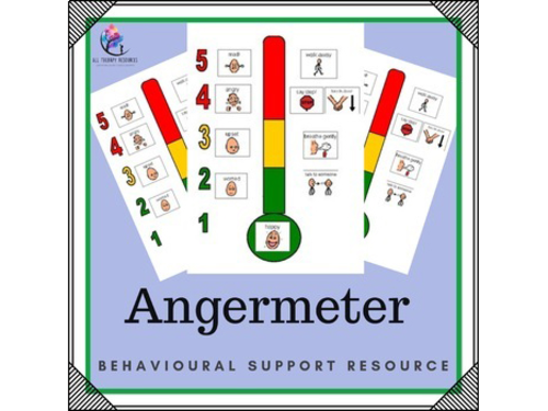 Behavior Support Resource: 1 Page Angermeter (Emotional Regulation ...
