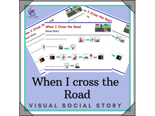 1 Page Poster - When I Cross the Road (great for special needs ...