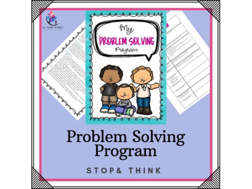 My Stop and Think - Problem Solving Program (anger, behavior & growth mindset) | Teaching Resources