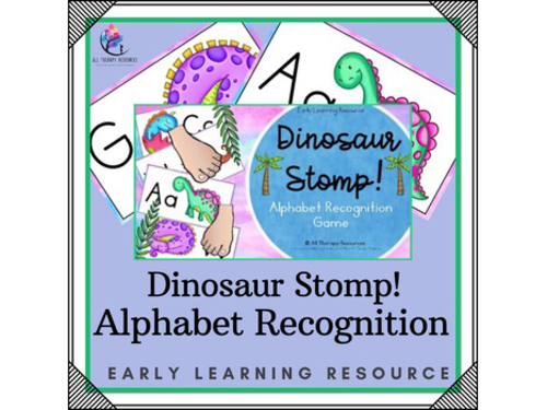 Alphabet Recognition - Dinosaur Stomp! - SPED - Posters - Decor ...