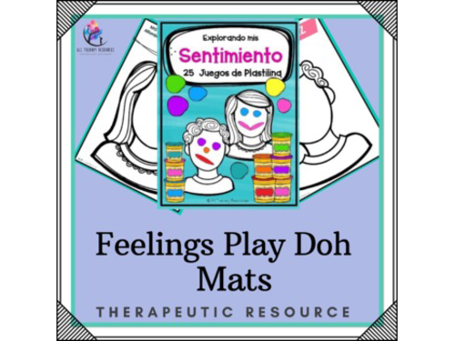 SPANISH VERSION - 25 Feelings Preschool Play Dough Mats - Emotions Play ...