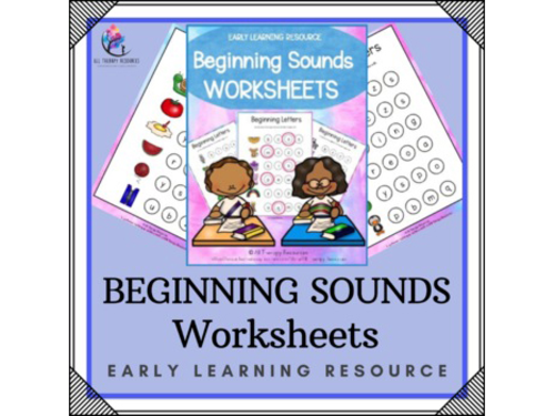 FREE - Beginning Sounds Worksheets - Letter Alphabet Recognition ...