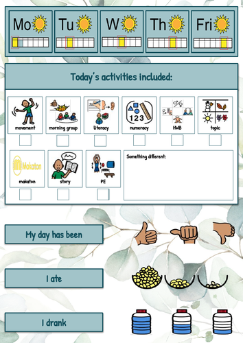 School Home Communication Sheet | Teaching Resources
