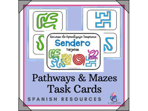 SPANISH VERSION - PATHWAYS - Early Learning Task Cards - Fine Motor ...