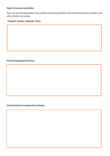 LIBF Unit 1 Topic 8 | Teaching Resources