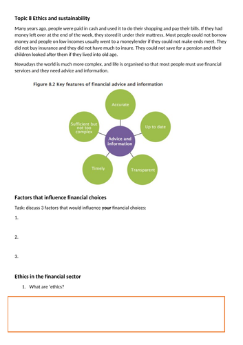 LIBF Unit 2 topic 8 | Teaching Resources