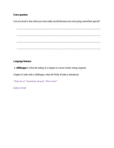 Charlie & the Chocolate Factory: Chapter 13 Exercises (with answers ...