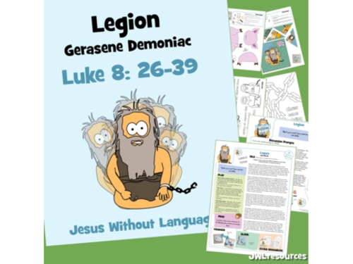 Legion (Gerasene Demoniac) - Luke 8 - Kidmin Lesson & Bible Crafts ...