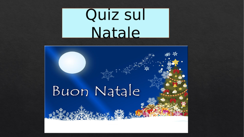 Italian Christmas Quiz | Teaching Resources