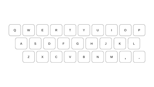 Computer Keyboard Template | Teaching Resources