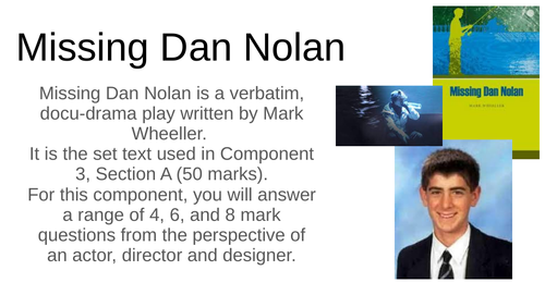 Missing Dan Nolan Exploration | Teaching Resources