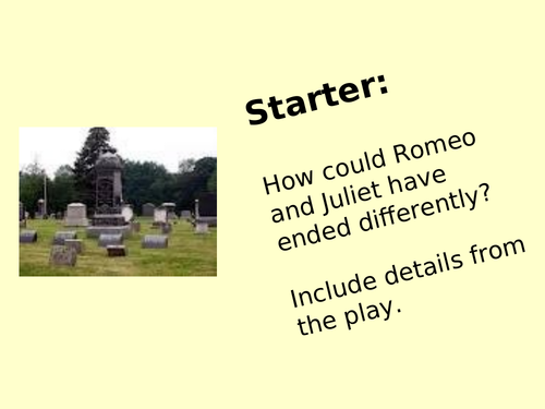 Romeo and Juliet Final Scene PowerPoint | Teaching Resources