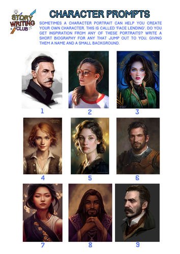 Creative Writing: Character Prompts | Teaching Resources