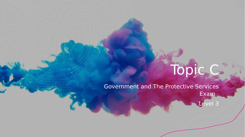 Unit 6: Government and Protective Services Learning Aim C | Teaching ...