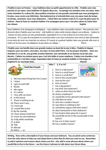 French Cover Reading - House and Bedroom y9/y10/y11 | Teaching Resources