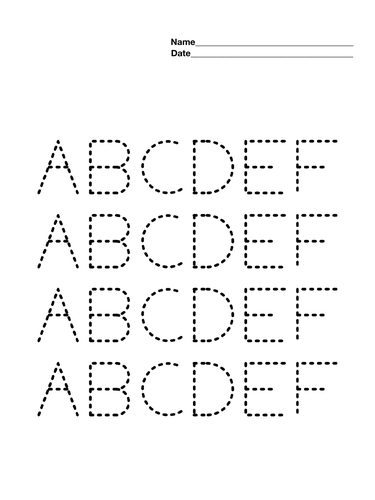 ABCs Writing & Numbers Practice Sheets (5) | Teaching Resources