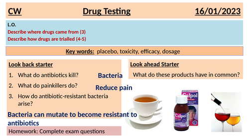 4.3.5 Drug development GCSE BIO | Teaching Resources