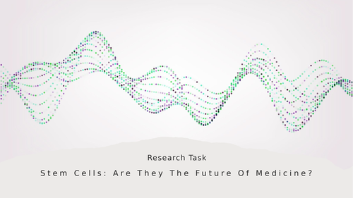 Stem Cell Research Task (OCR) | Teaching Resources