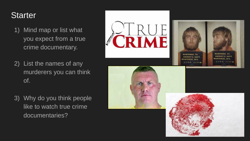 GCSE English True Crime Comparison Lesson | Teaching Resources