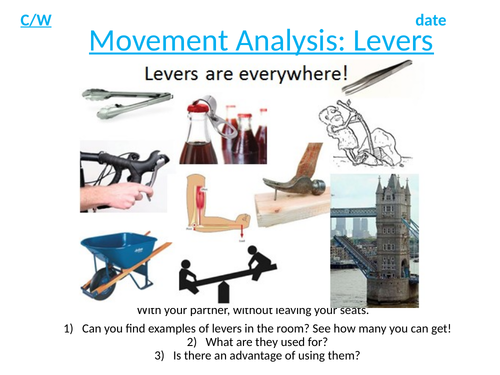 Movement Analysis: Levers GCSE PE AQA | Teaching Resources Movement Analysis: Levers GCSE PE AQA | Teaching Resources