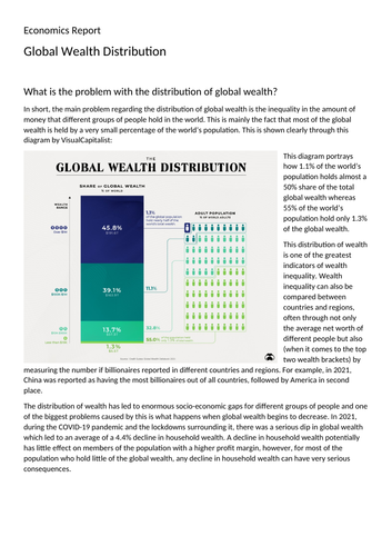 Global Wealth Distribution report | Teaching Resources