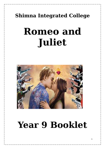 Year 9: Romeo and Juliet | Teaching Resources