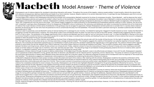 Macbeth Grade 9 Answer | Teaching Resources