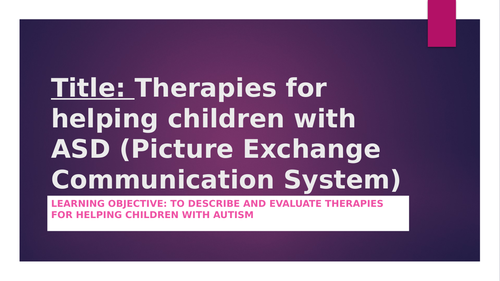 Picture Exchange Communication System (PECS) | Teaching Resources