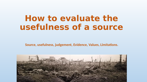 Paper2 History: How to evaluate Usefulness and Reliability of sources ... Paper2 History: How to evaluate Usefulness and Reliability of sources ...