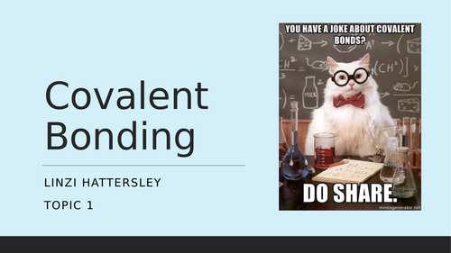 Covalent bonding | Teaching Resources