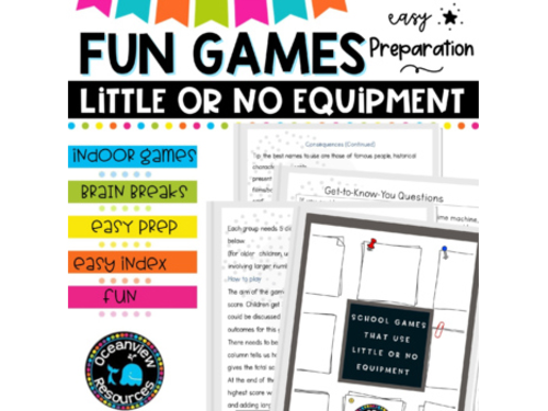 Easy Prep Fun games l Morning Meetings, l Brain Breaks | Teaching Resources