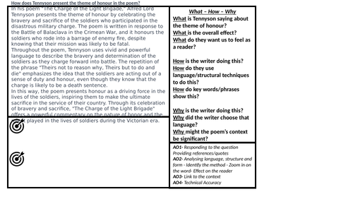 Charge of the Light Brigade by Tennyson Sequence | Teaching Resources