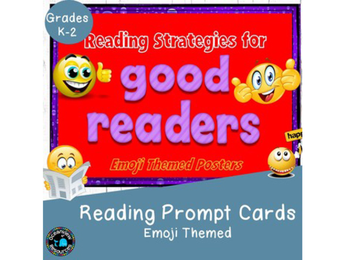 Reading Prompt Cards- Emoji Themed | Teaching Resources