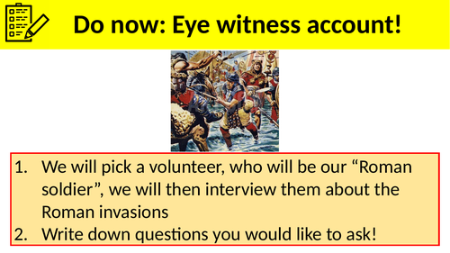 Year 7 - Boudicca's rebellion | Teaching Resources