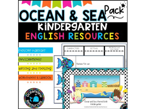 Marine studies Ocean and Sea Pack for Kindergarten SUB PACK | Teaching ...