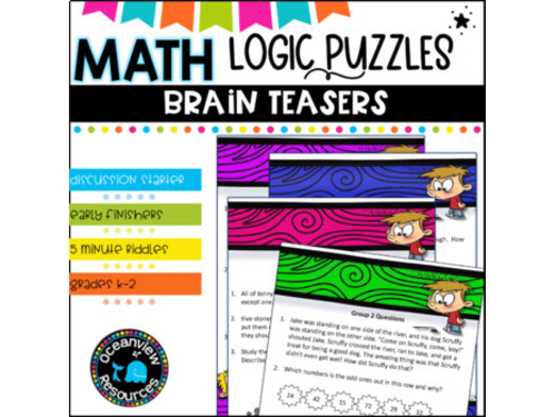 Math Logic puzzles, brain teasers Set 1 | Teaching Resources