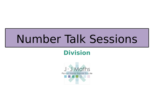 Number Talks - Division | Teaching Resources