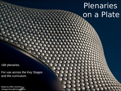 Reflection Plenaries | Teaching Resources