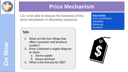 Price Mechanism | Teaching Resources